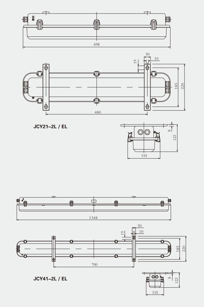 JCY21-2L / JCY41-2L LED Marine Pendant Light - Yushuo