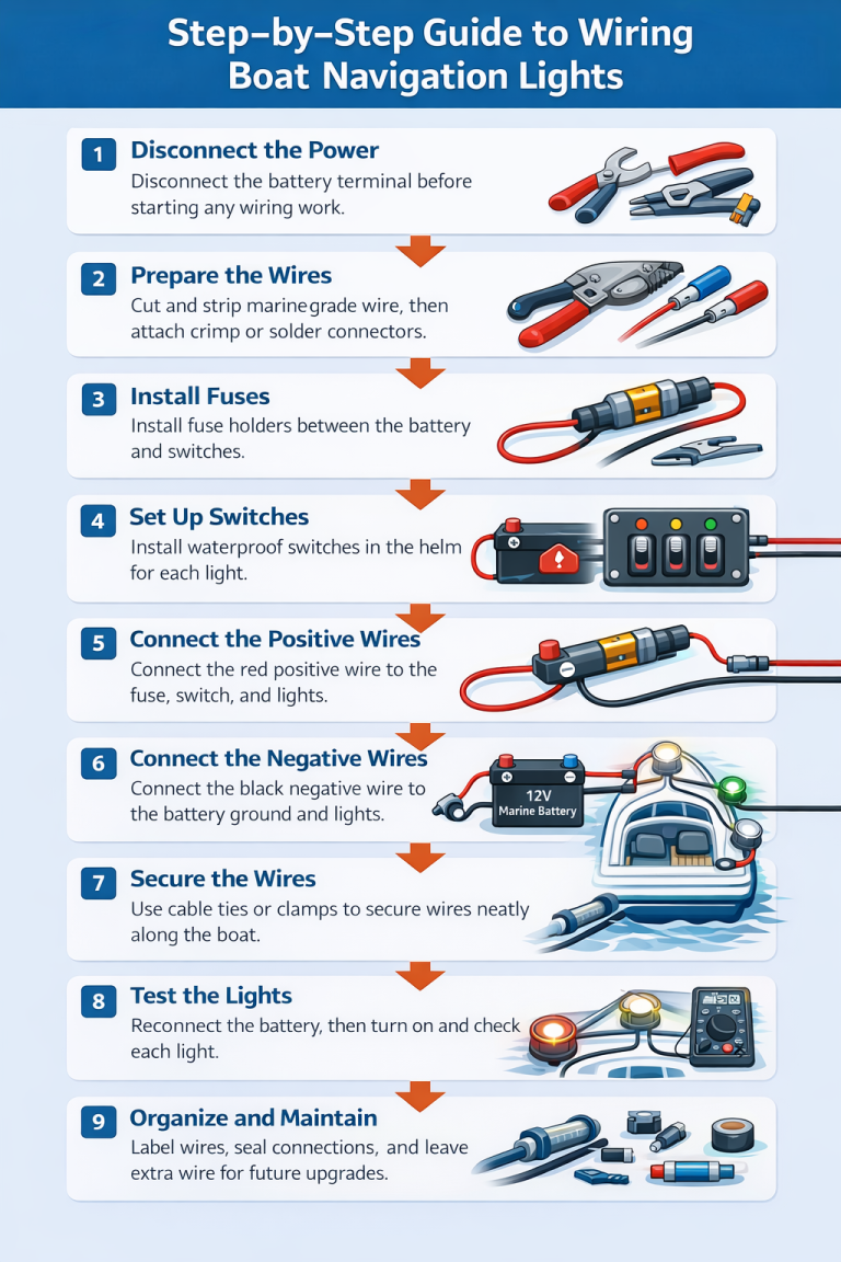 How to Wire Boat Navigation Lights - Yushuo